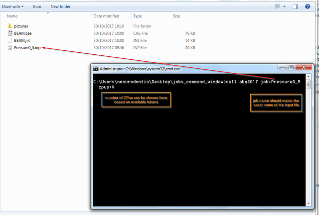 How To Submit And Monitor Abaqus Jobs Through Command Window